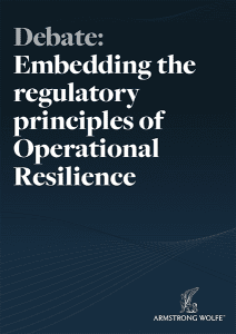 Debate: Embedding the regulatory principles of Operational Resilience ...
